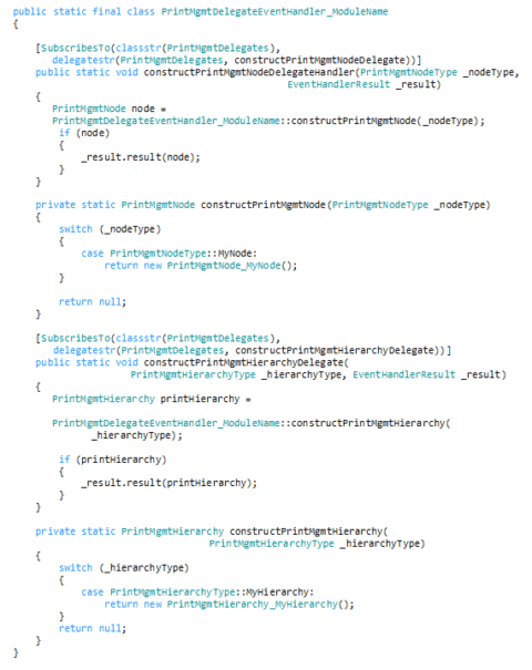 Implementing Print Management for Custom Module - Levridge