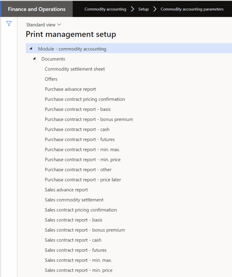 How to Set Up and Configure Print Management for Commodity Reports ...