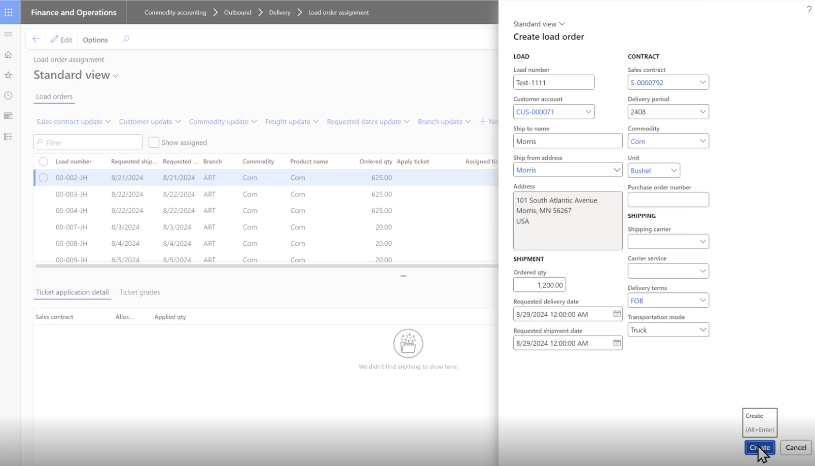 Sales Load Order Enhancements - Levridge