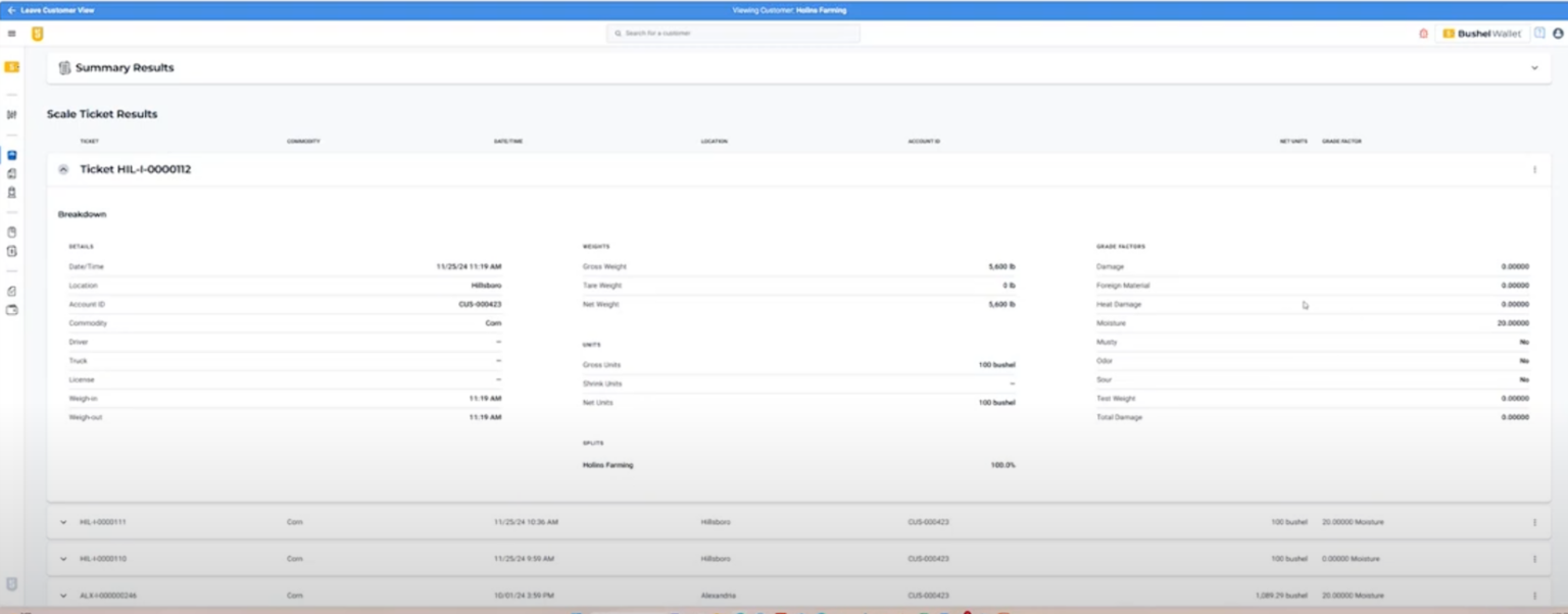 Levridge Enhanced Integration with Bushel: Scale Tickets, Contracts ...